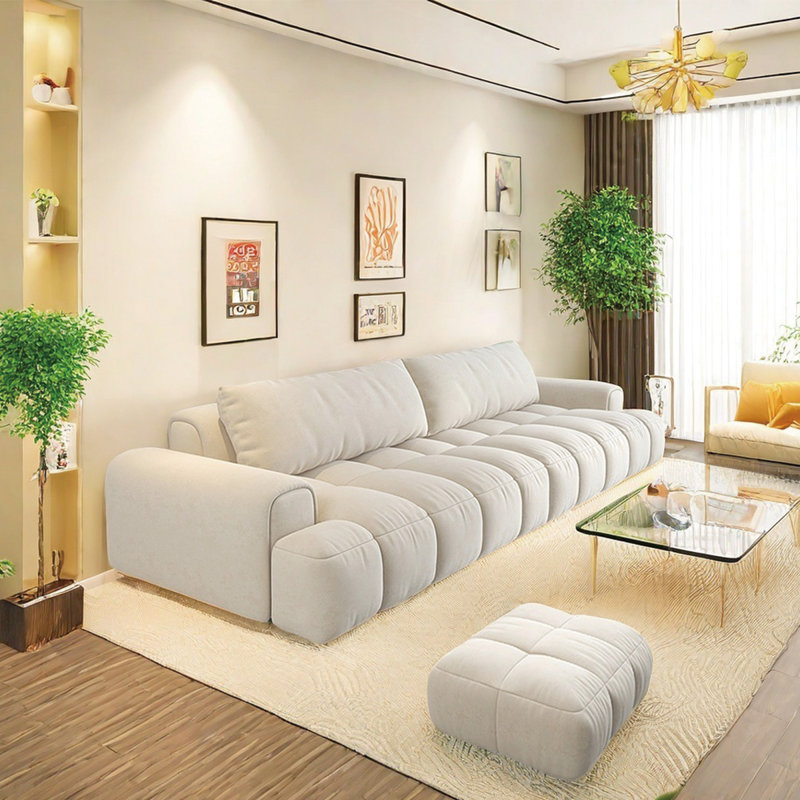 Modern light luxury fabric sofa set